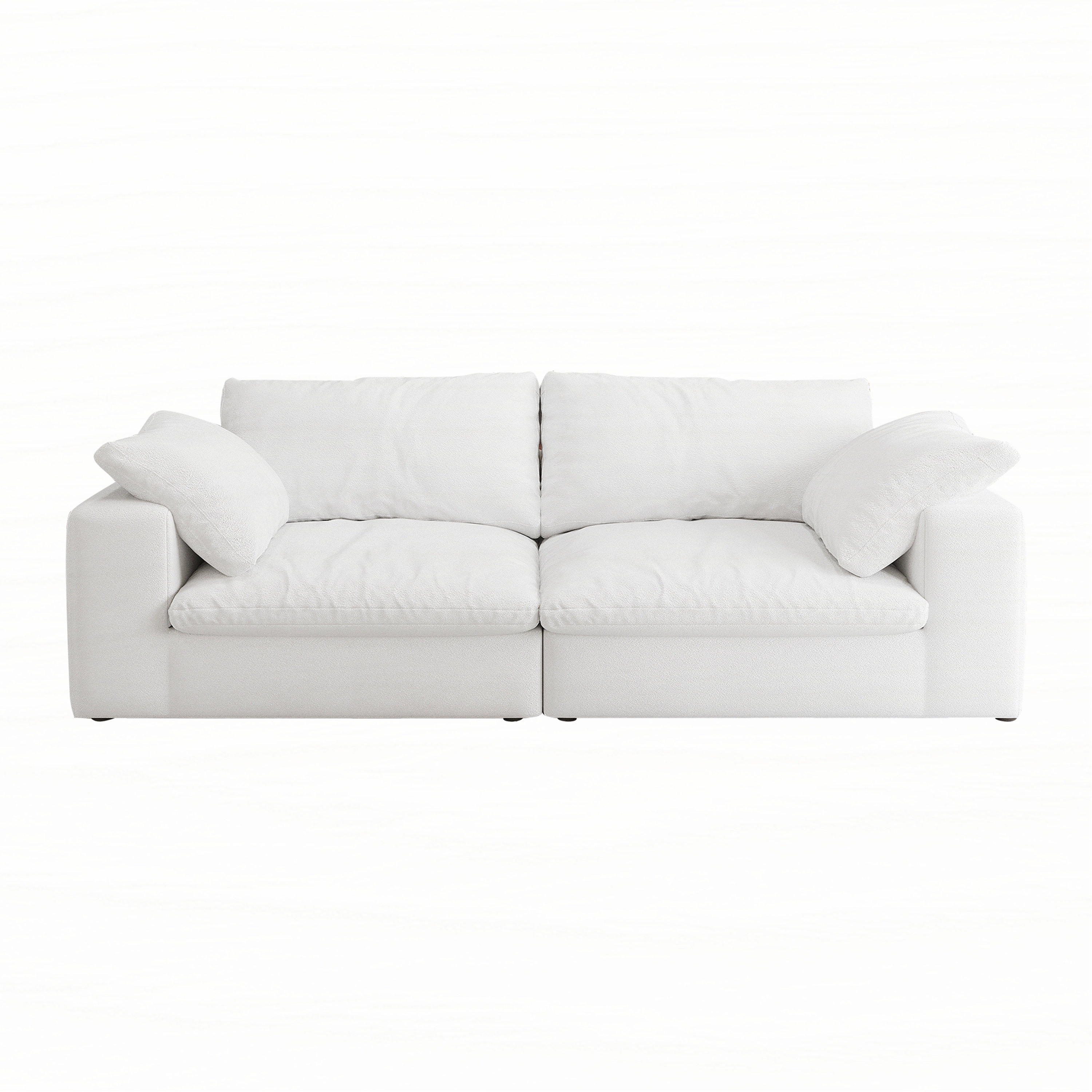 Latitude Run® Modular Sectional Couch 80" Down Filled Modular Sectional ...