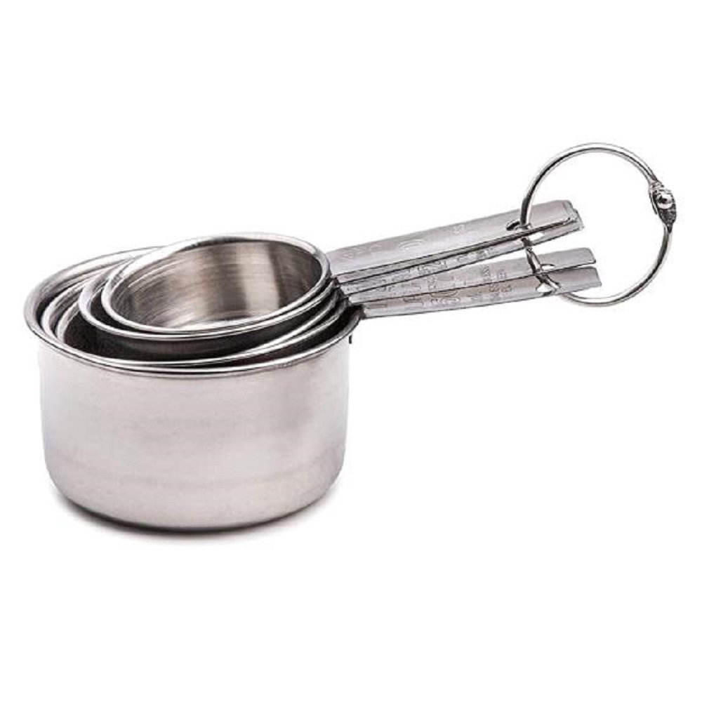 YBM Home 5-Piece Stainless Steel Stackable Measuring Cups, Measurement ...