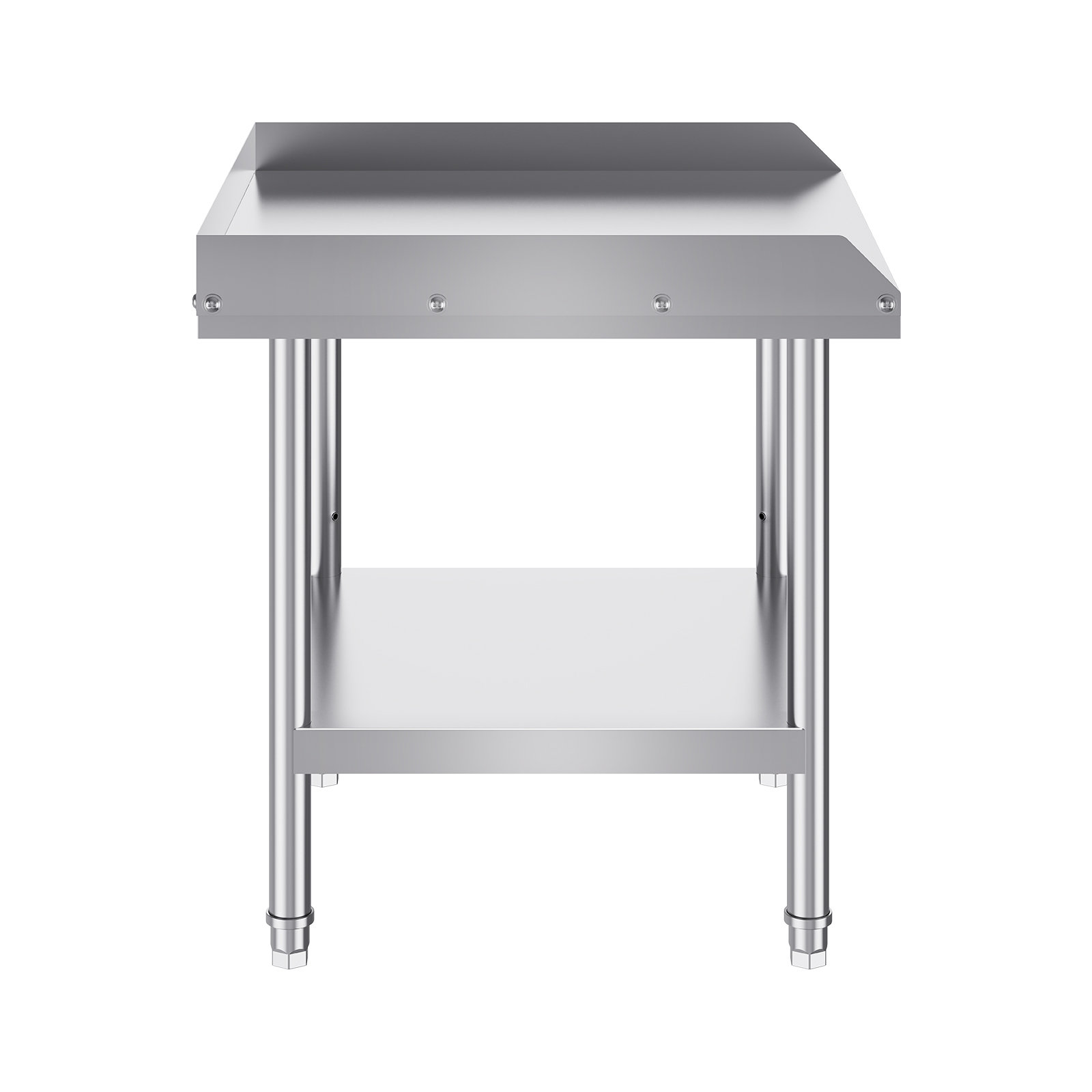 Ebern Designs 26 Inch Stainless Steel Work Table with 3-side Baffles ...