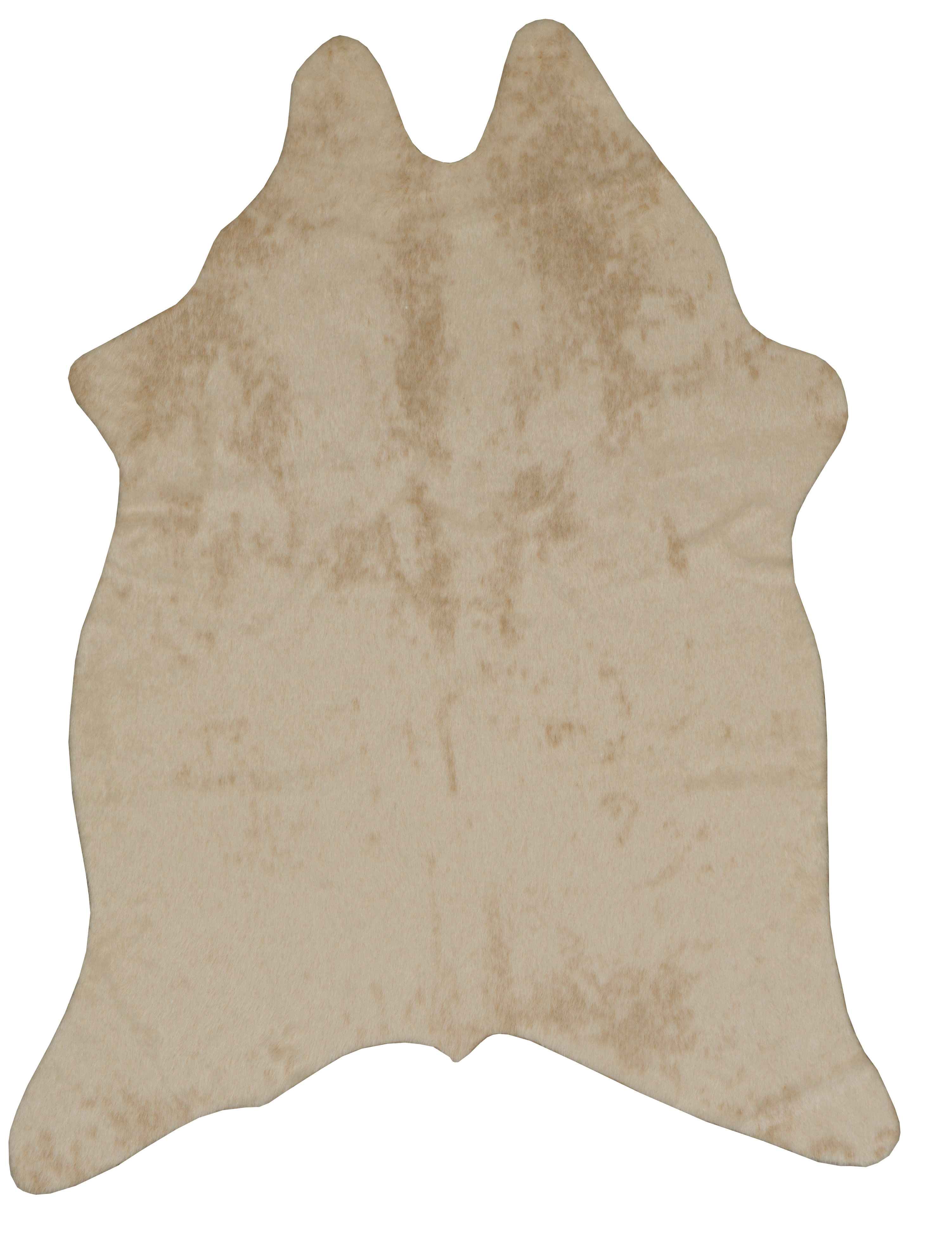 Foundry Select Lilianna Faux Cowhide Mini Ivory Rug | Wayfair