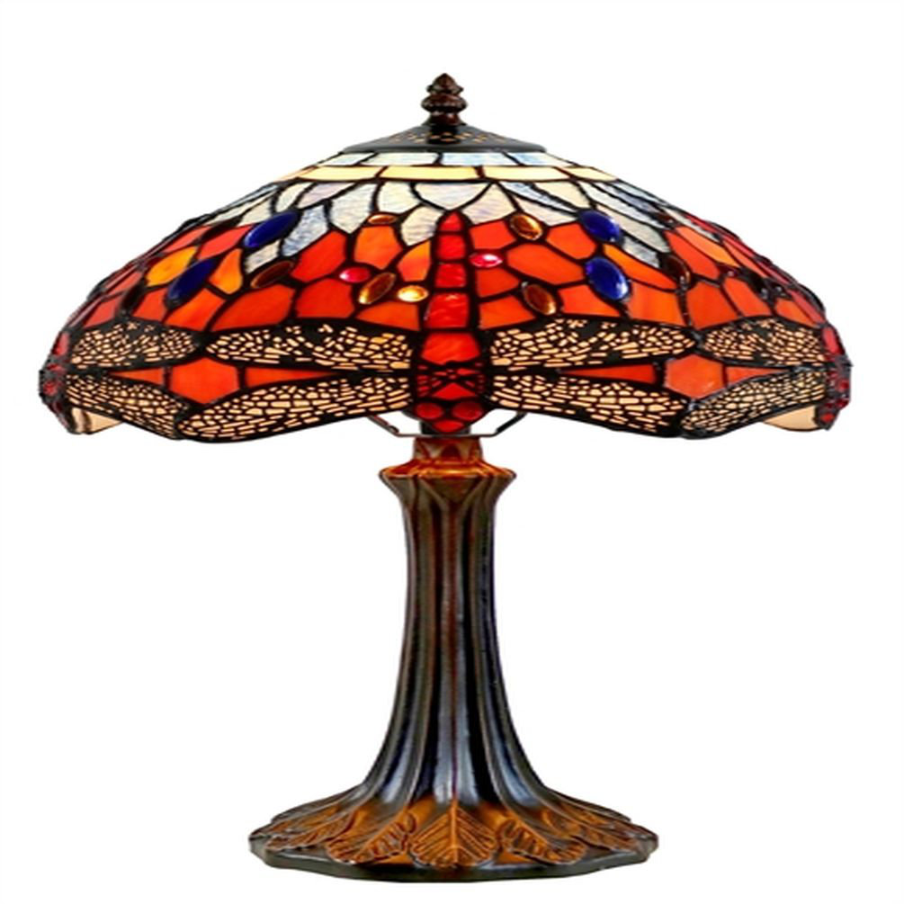 Bloomsbury Market Dragonflies Tiffany Style Stained Class Lamp | Wayfair