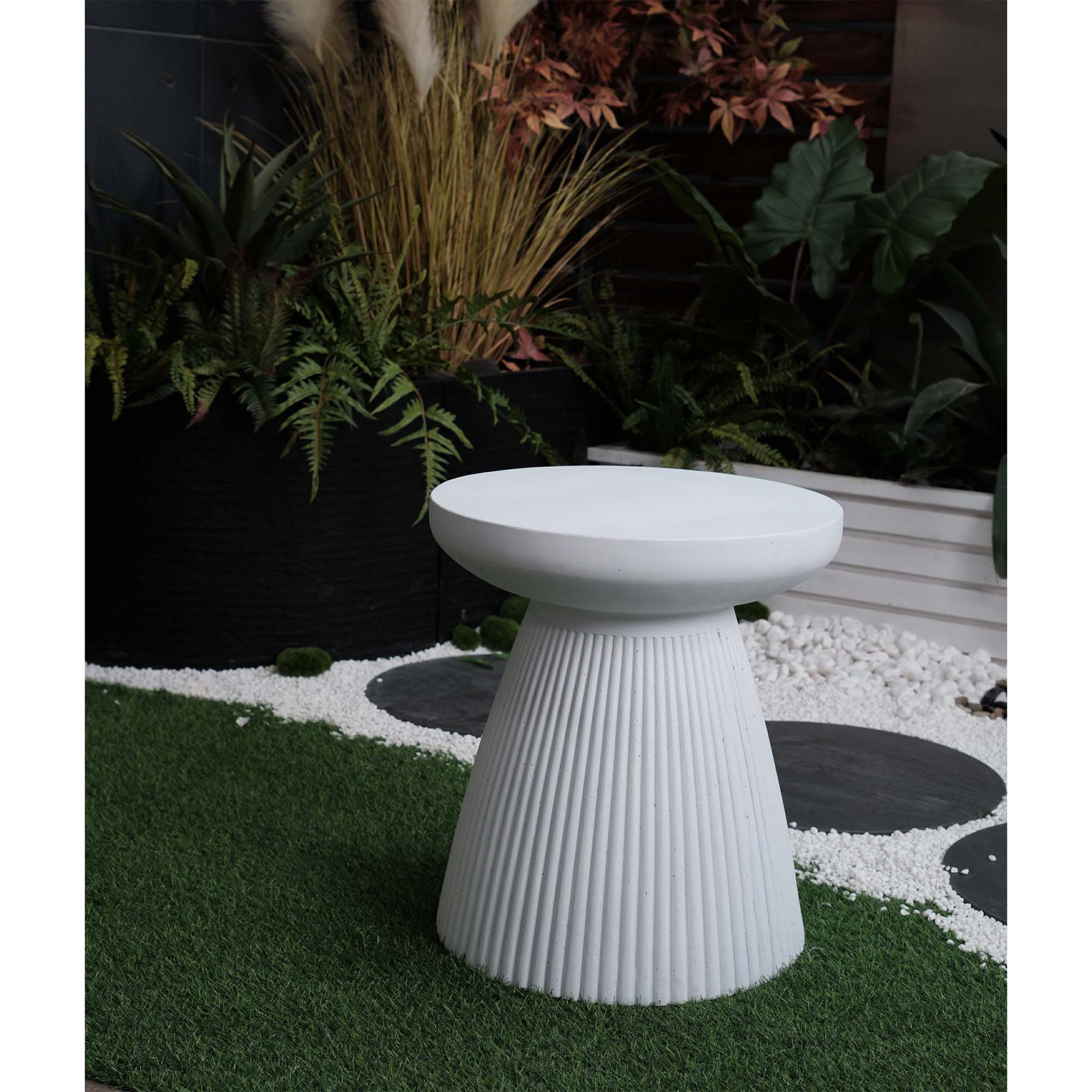 Latitude Run® Decorative Garden End Table, 18.1" H Modern Heavy Duty ...