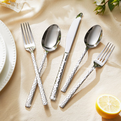 oneida cabria hammered flatware