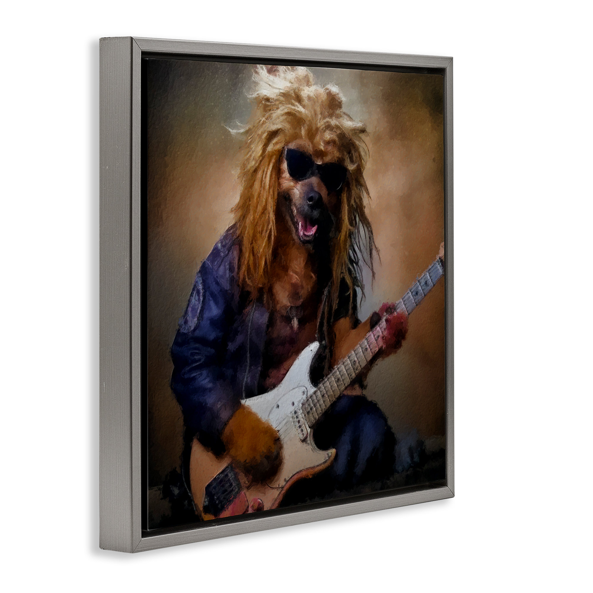 Latitude Run® Musician Canine Clark Floating Frame, design by Sean ...