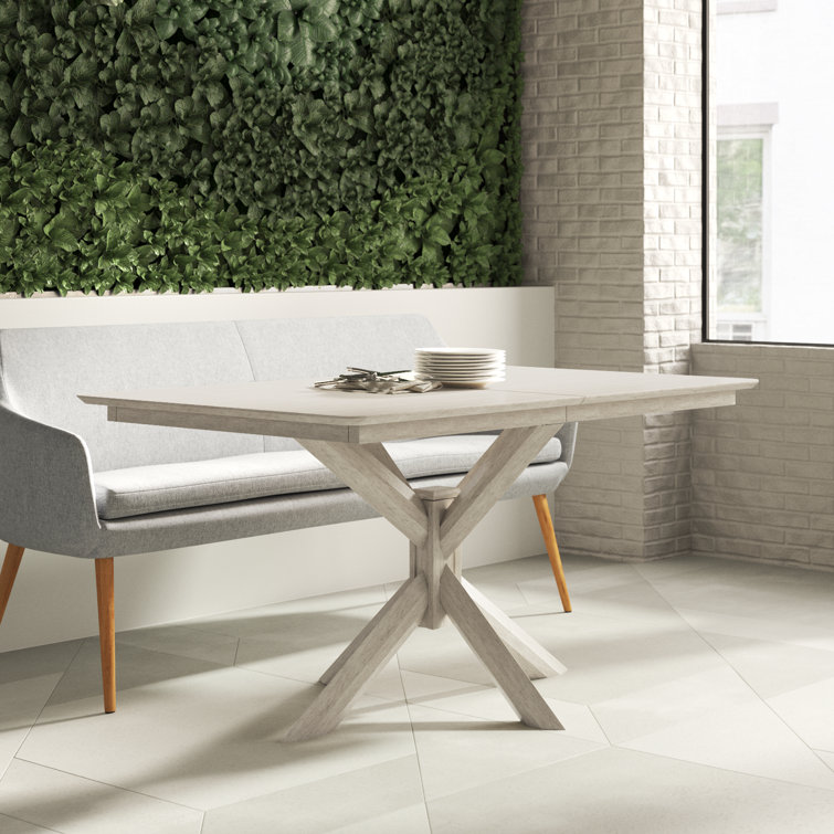 Wade Logan® Attison Solid Wood Base Dining Table & Reviews | Wayfair