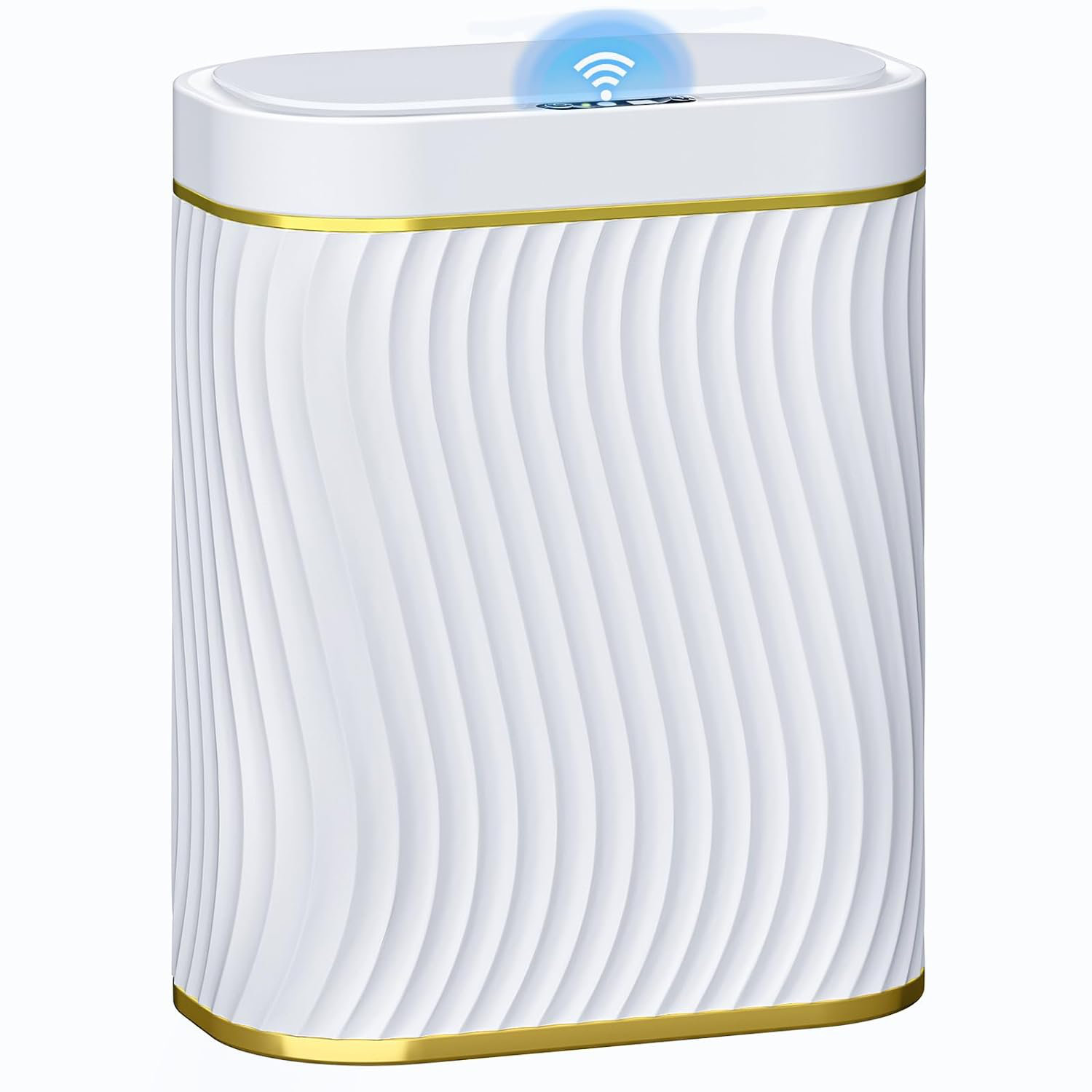 X－MAX FURNITURE Bathroom Small Trash Can With Automatic Touchless Lid ...
