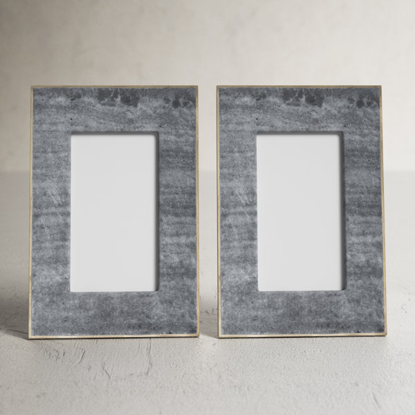 Birch Lane™ Barnesville Black Marble Picture Frame Small & Reviews ...