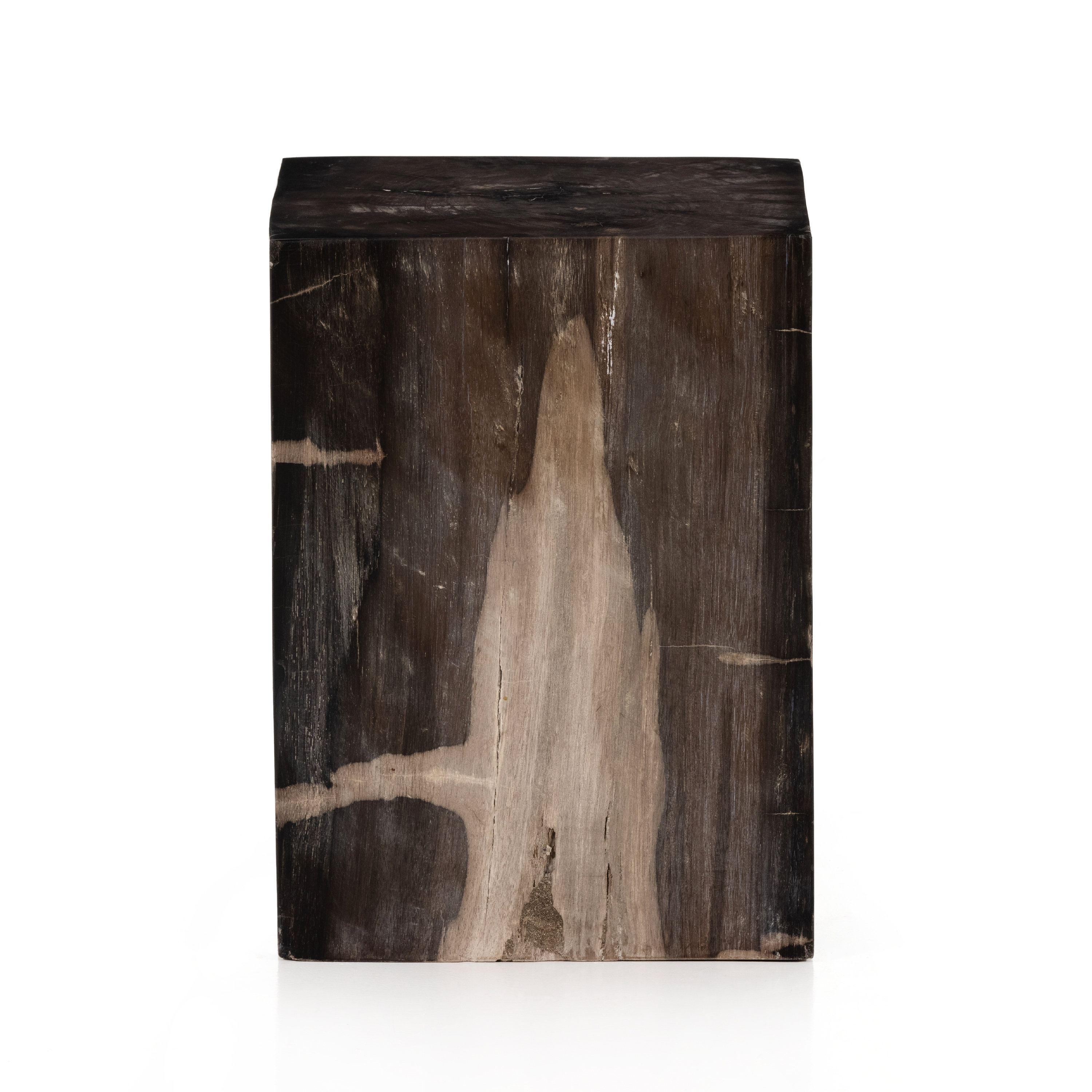 Four Hands Buck End Table - Dark Petrified Wood | Perigold