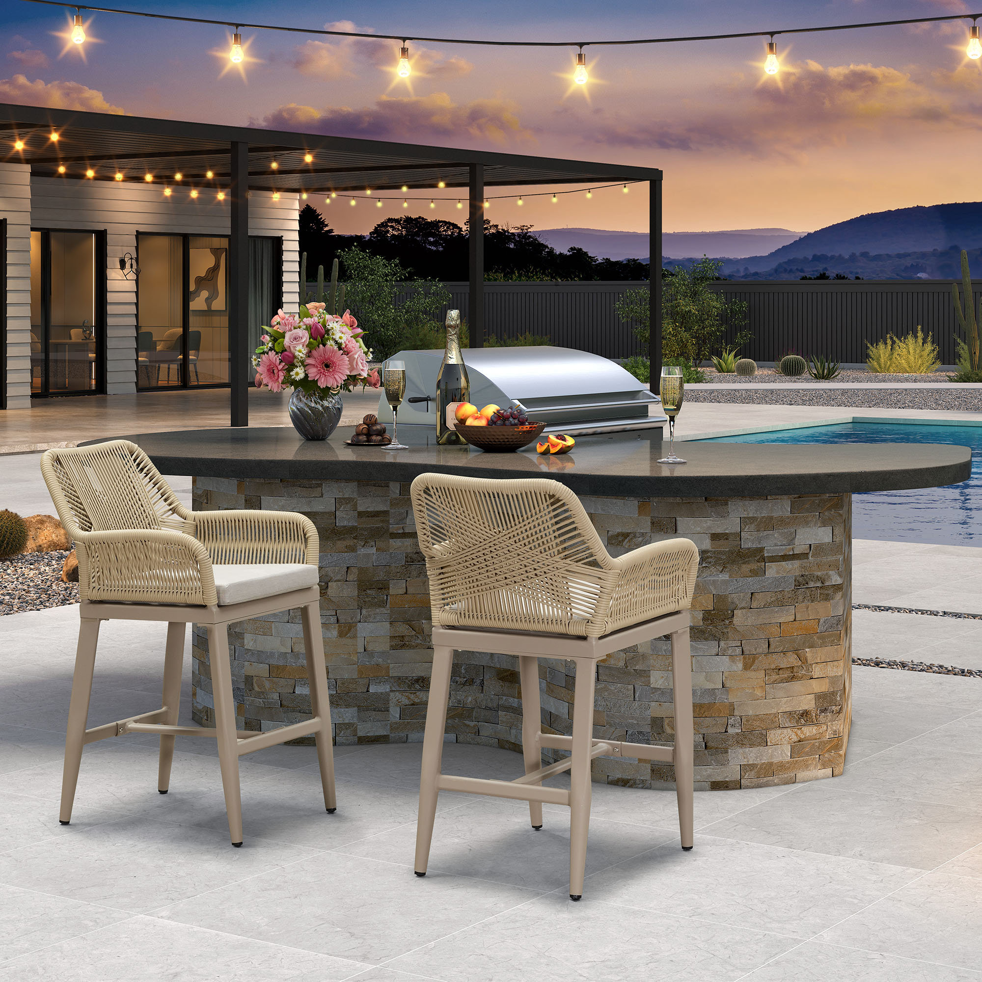 Bay Isle Home™ Almontiser Outdoor 24'' Counter Stool - Wayfair Canada