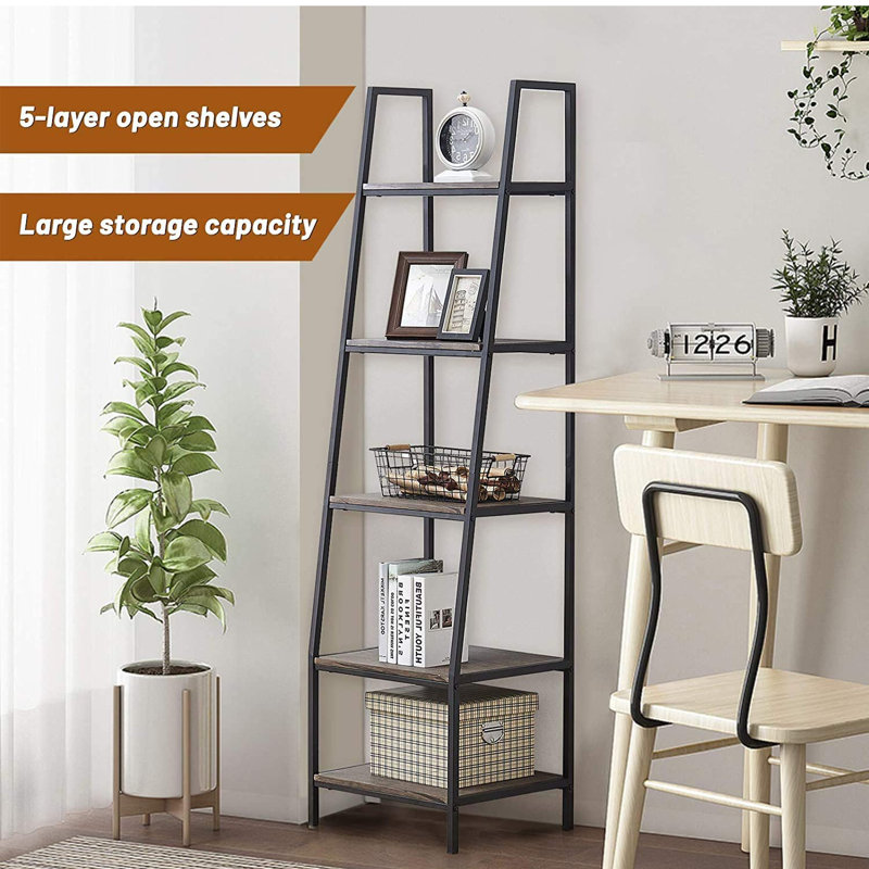 JOMEED 72" H x 20" W Wood Ladder Bookcase | Wayfair