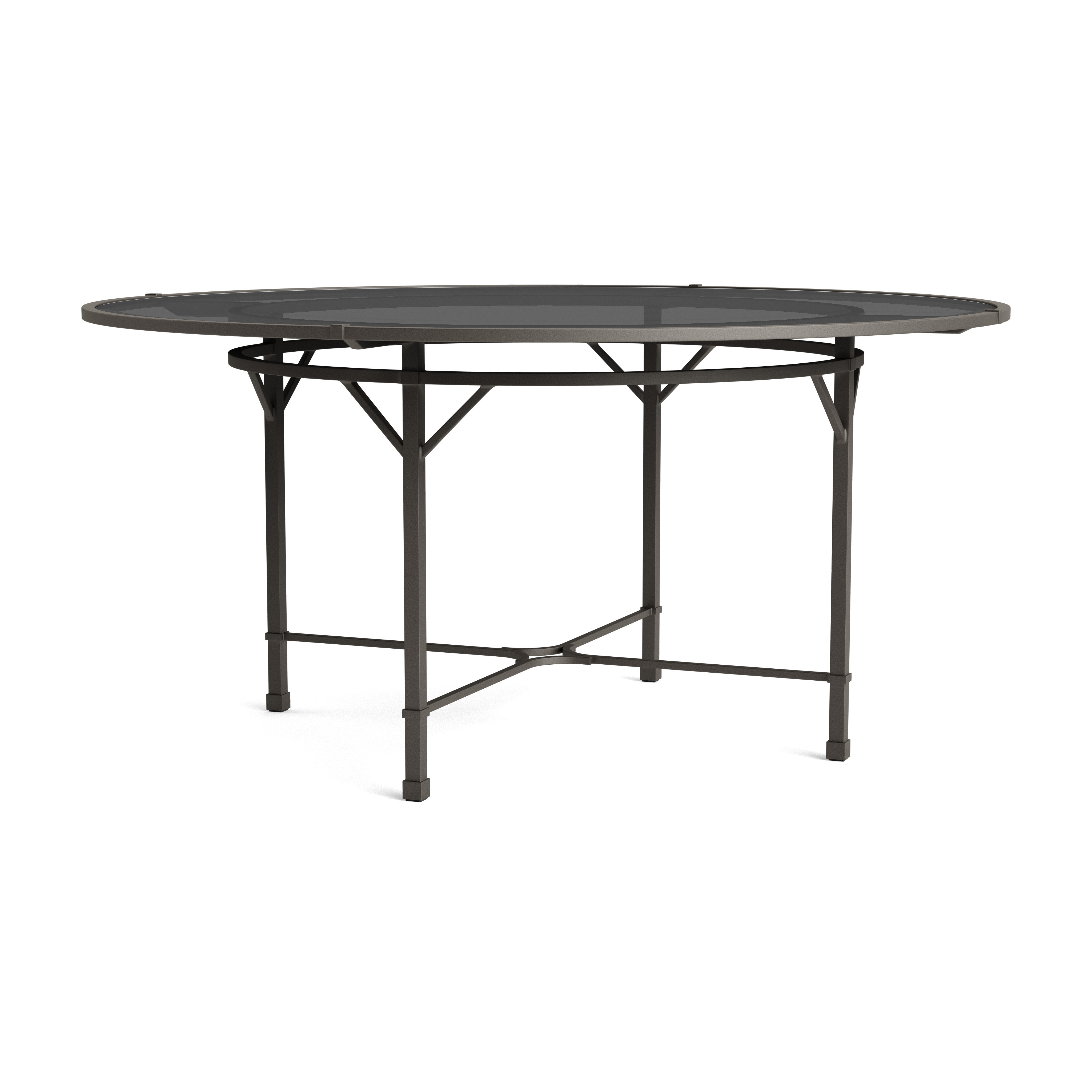 Brown Jordan Venetian 60" Round Dining Table - Glass Top | Perigold