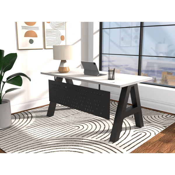 Latitude Run® Modern A-Frame Desk Executive Desk | Wayfair