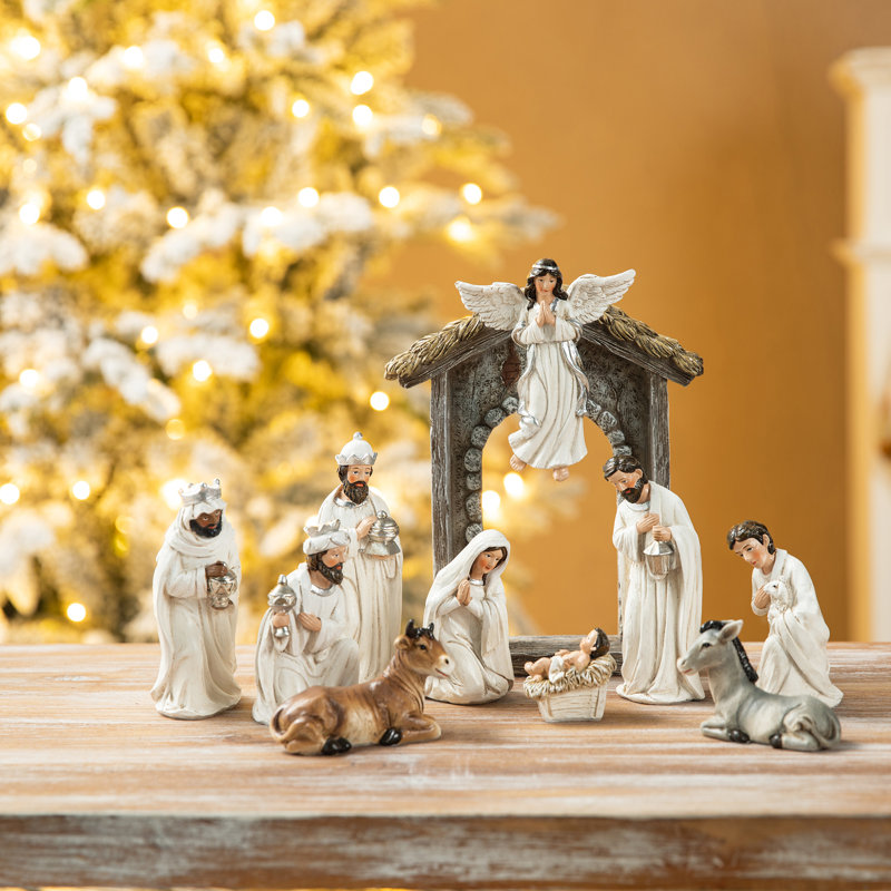 The Holiday Aisle® 11 Piece Nativity Figurine Set & Reviews | Wayfair