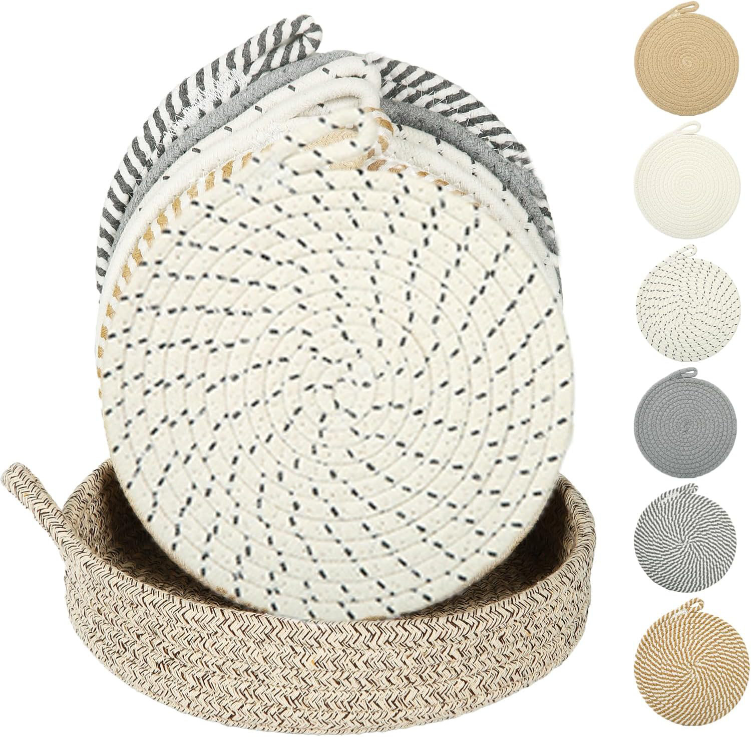 SHANXIQIANNA Hot Pads for Quartz Countertops with Storage Basket | 6 ...