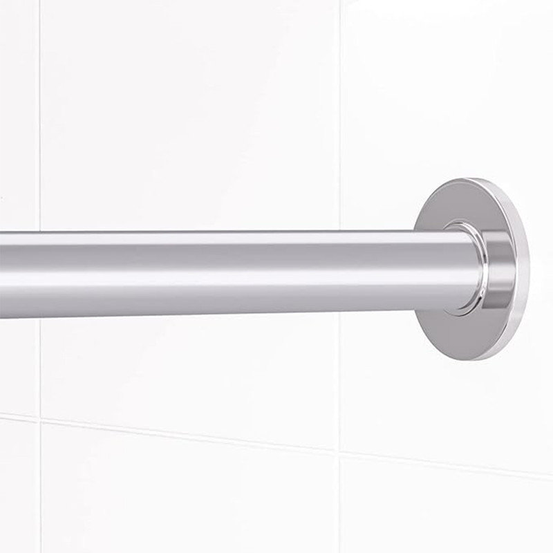 Minoky Shower Rod Cover - Silver 58 Inches Protective Shower Rod Covers ...