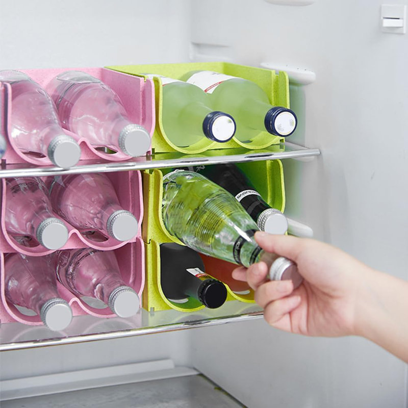 Latitude Run® Refrigerator Bottle Rack 3Pcs Refrigerator Bottle Storage ...