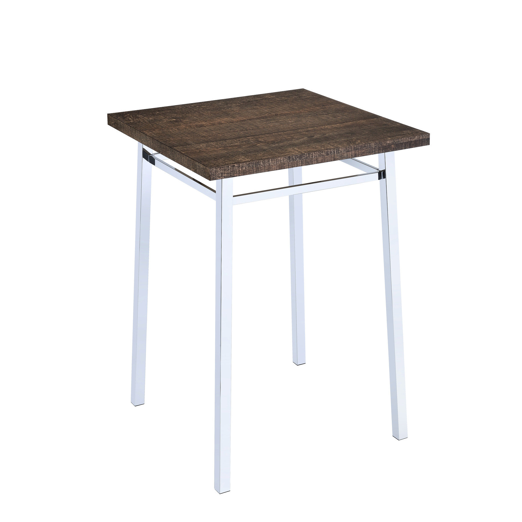 17 Stories Contemporary Square Bar Table With Oak And , Suiting Your ...