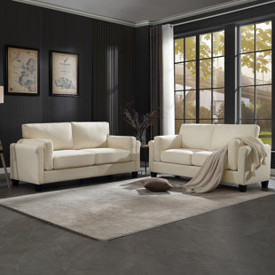 Polyester & Polyester Blend Living Room Sets You'll Love | Wayfair