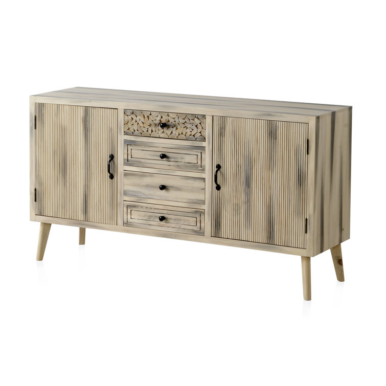 Gracie Oaks Collette 140 Cm Wide 4 Drawer Sideboard | Wayfair.co.uk