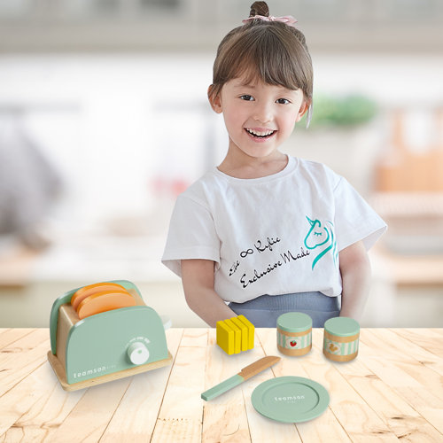 Teamson Kids Little Chef Frankfurt Kids Play Toaster & 10-pc ...