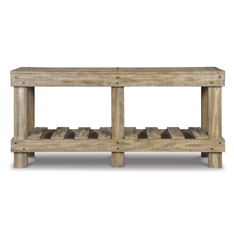Gracie Oaks Dente 64" Solid Wood Console Table & Reviews | Wayfair
