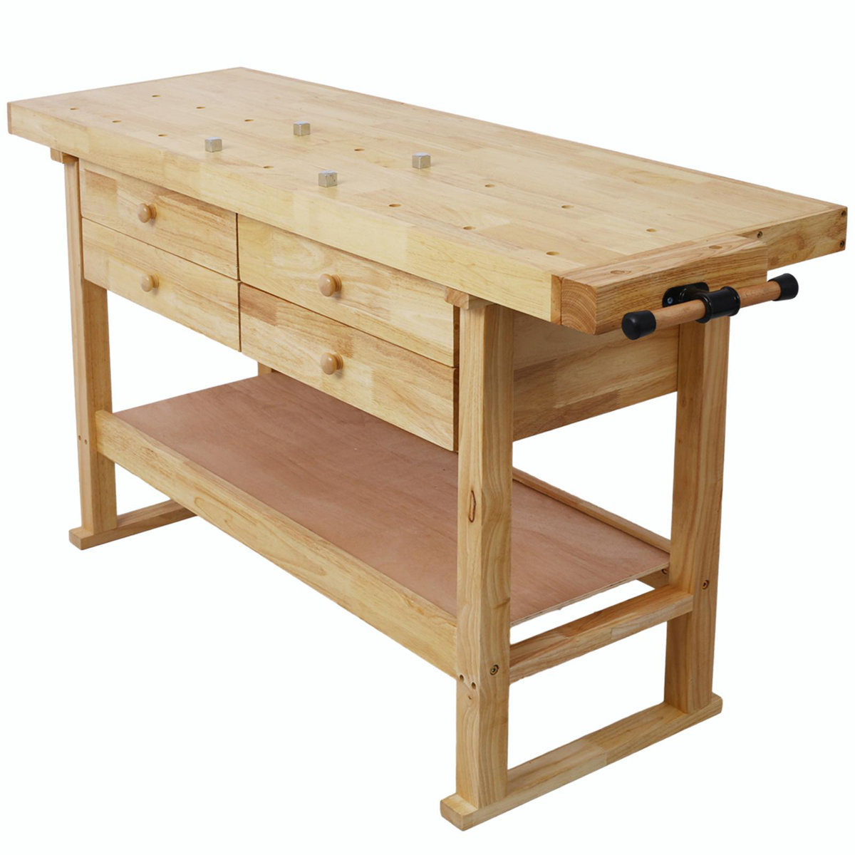 Red Barrel Studio® Jenali 64.5'' W Wood Top Workbench | Wayfair