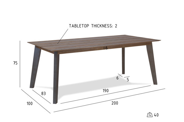 Corrigan Studio Rickie Extendable Solid Wood Dining Table | Wayfair.co.uk