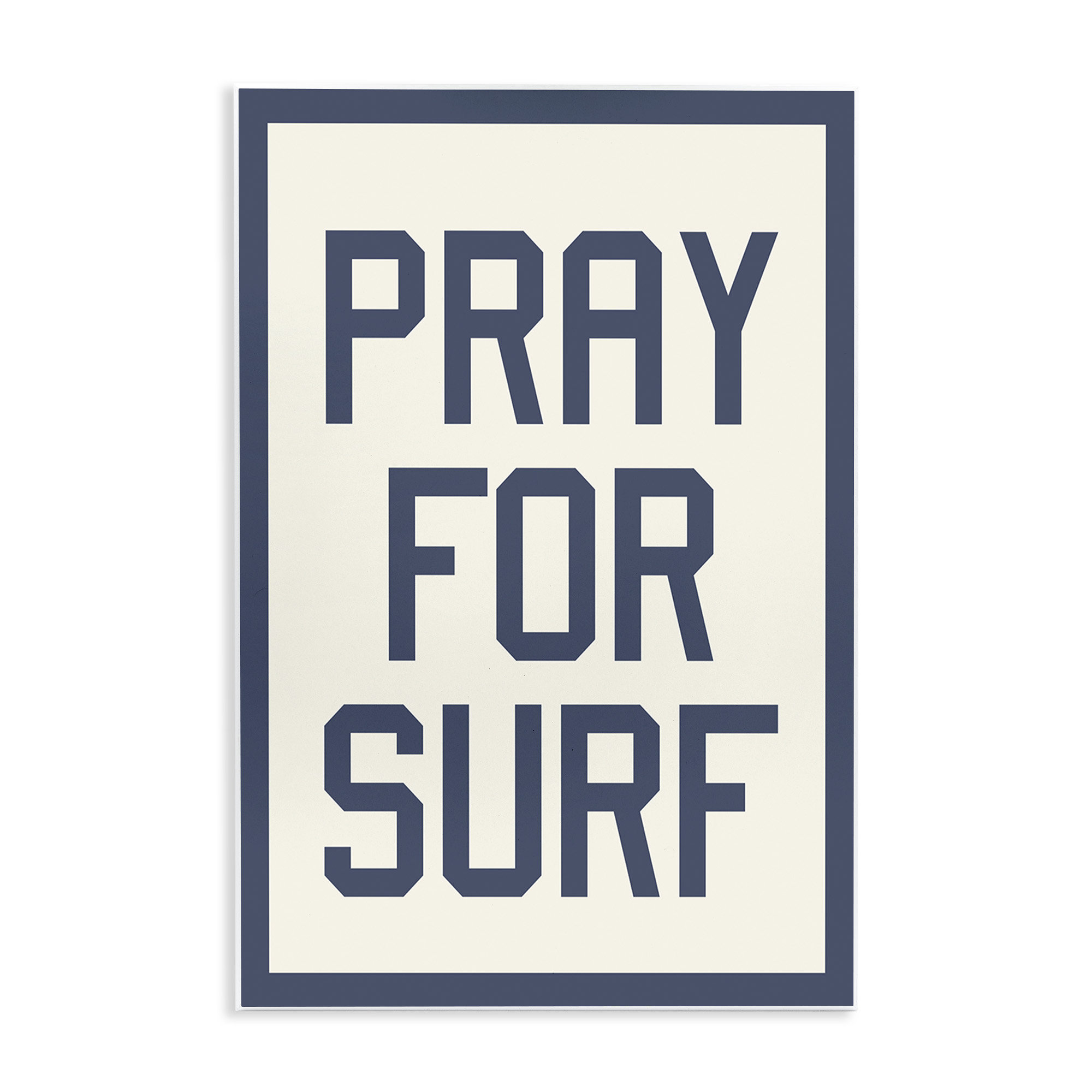 Stupell Industries Pray For Surf Phrase Wall Plaque Art Design By ...
