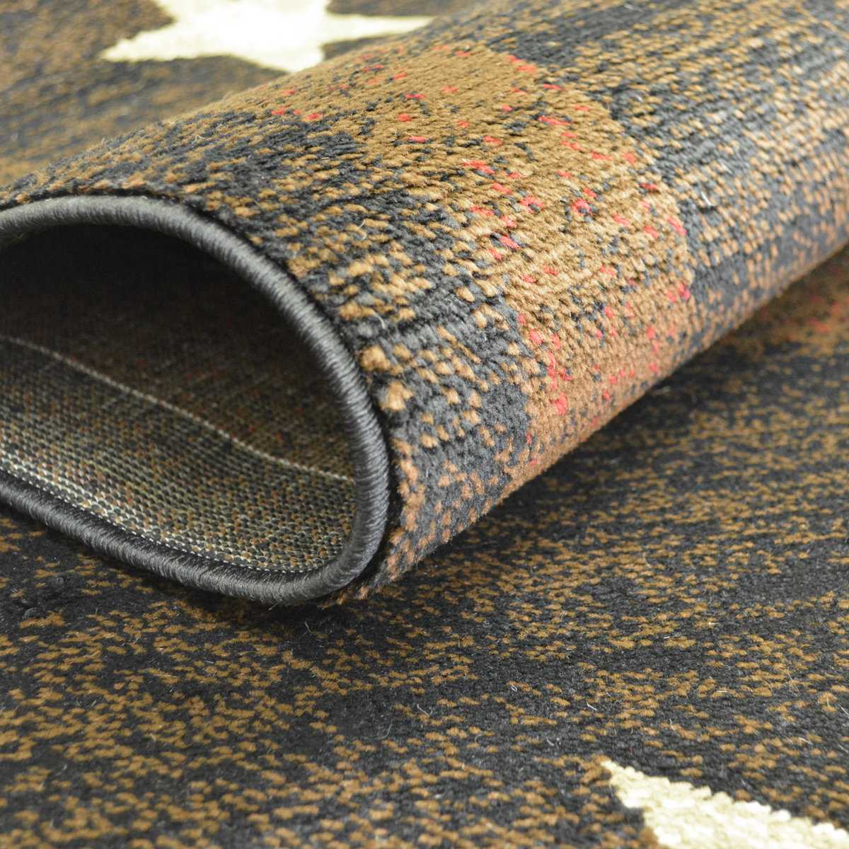 Millwood Pines Haysi Southwestern Dark Brown/Light Brown Area Rug ...