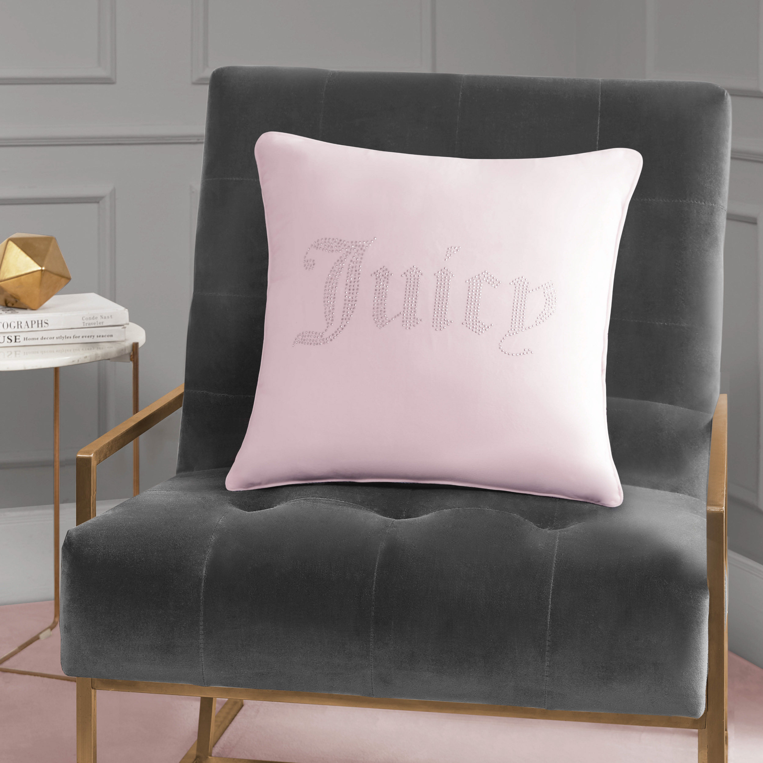 Juicy Couture Rhinestone Decorative Pillows | Wayfair