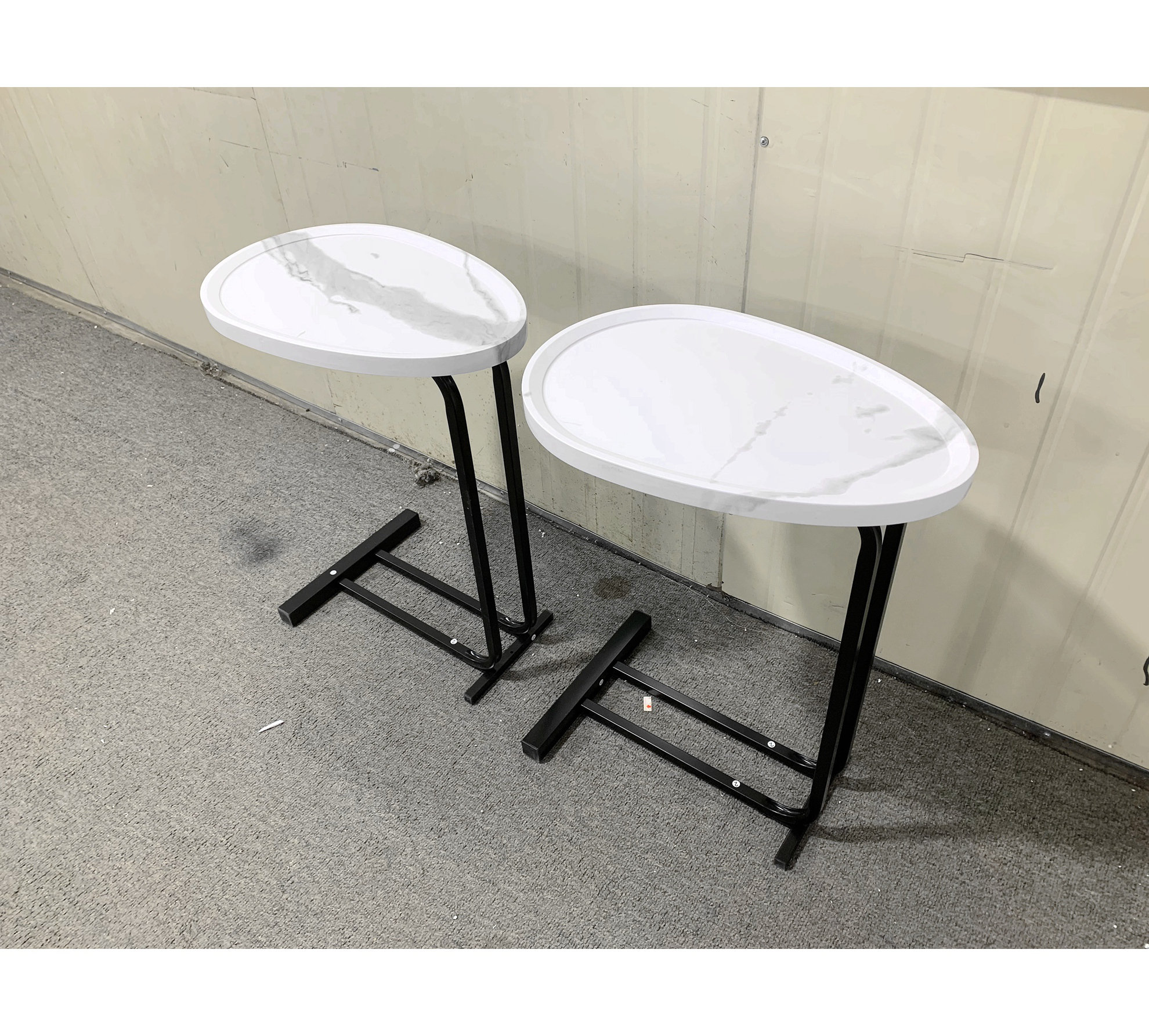 Ebern Designs 2-Pieces C-Shaped Side Table, C Table End Table For Sofa ...