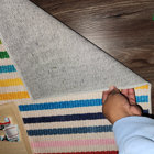 Dash and Albert Rugs Rainbow Stripe Multi Machine Washable Rug | Wayfair