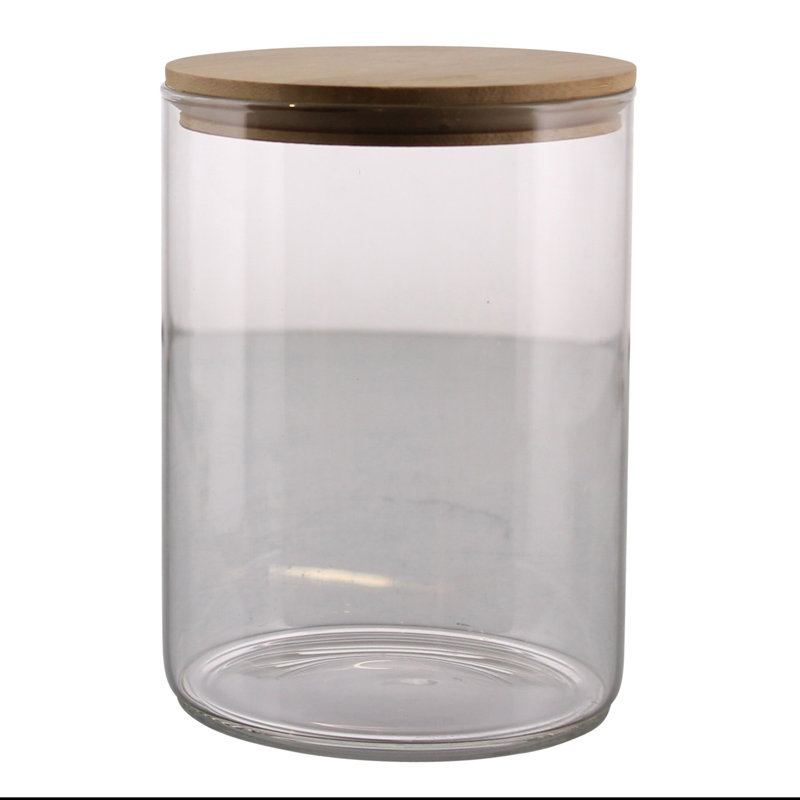 Rebrilliant Glass Finn Storage Jar | Wayfair
