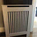 LUVODI Tall Vertical Slats Radiator Cover Wood Cabinet Modern Radiators ...