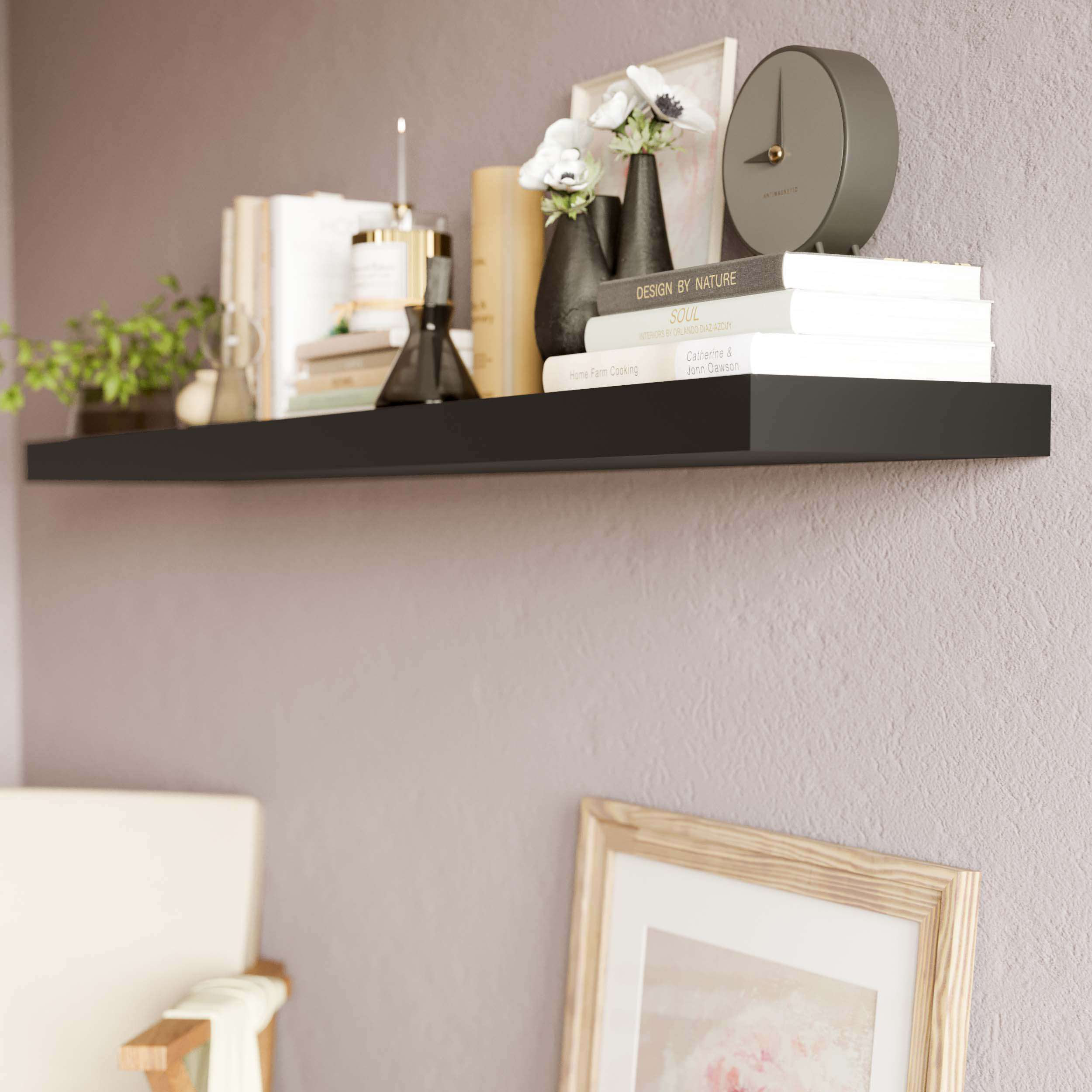 Ebern Designs Meekal Engineered Wood Floating Shelf | Wayfair