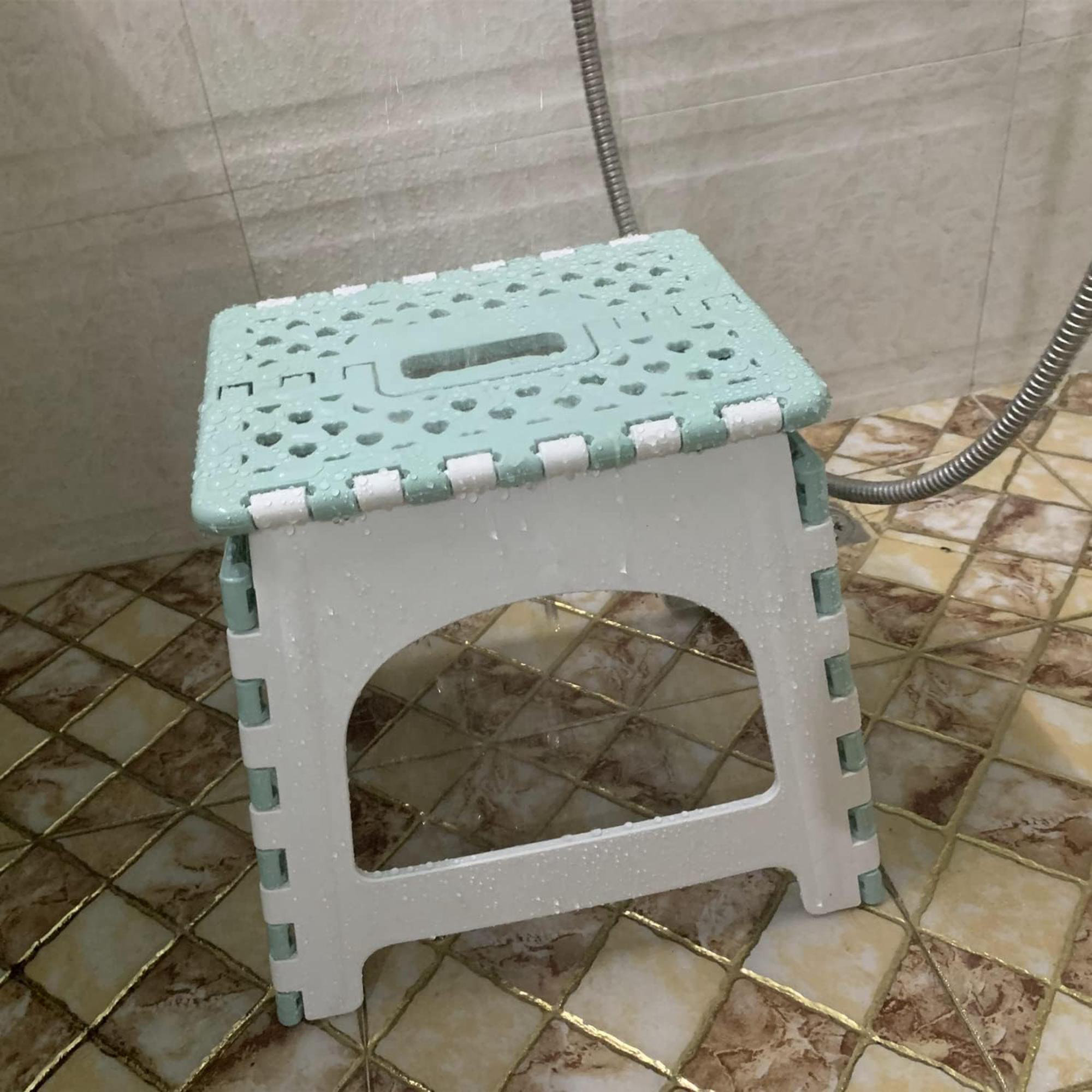 Symple Stuff Shower Foot Rest, Shower Stool For Shaving Legs, Folding ...
