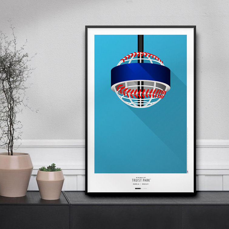 Latitude Run® Minimalist Truist Park - Atlanta Braves Art Poster ...