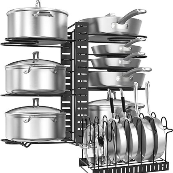 Belfry Kitchen Metal Countertop / Cabinet Pot Rack | Wayfair.co.uk