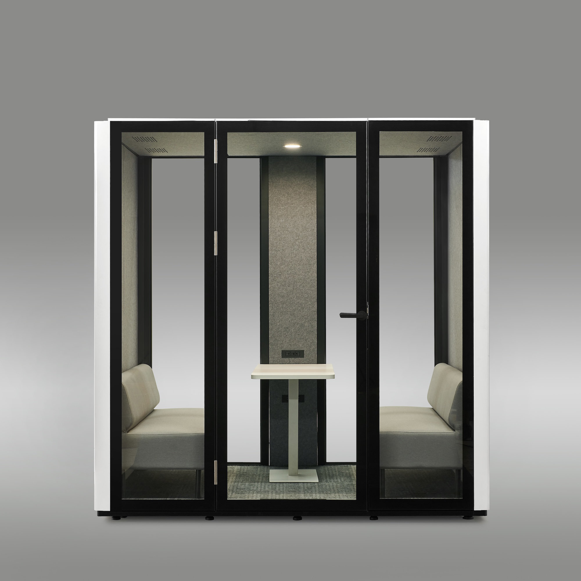 Inspire Home Club 4-6 Person Xl Office Sound Pod Meeting Booth | Wayfair