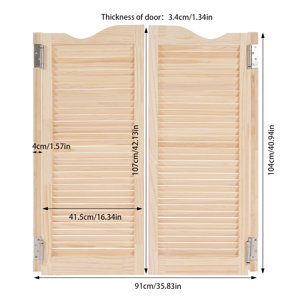 DENFER Solid Wood Café/Saloon Doors & Reviews | Wayfair