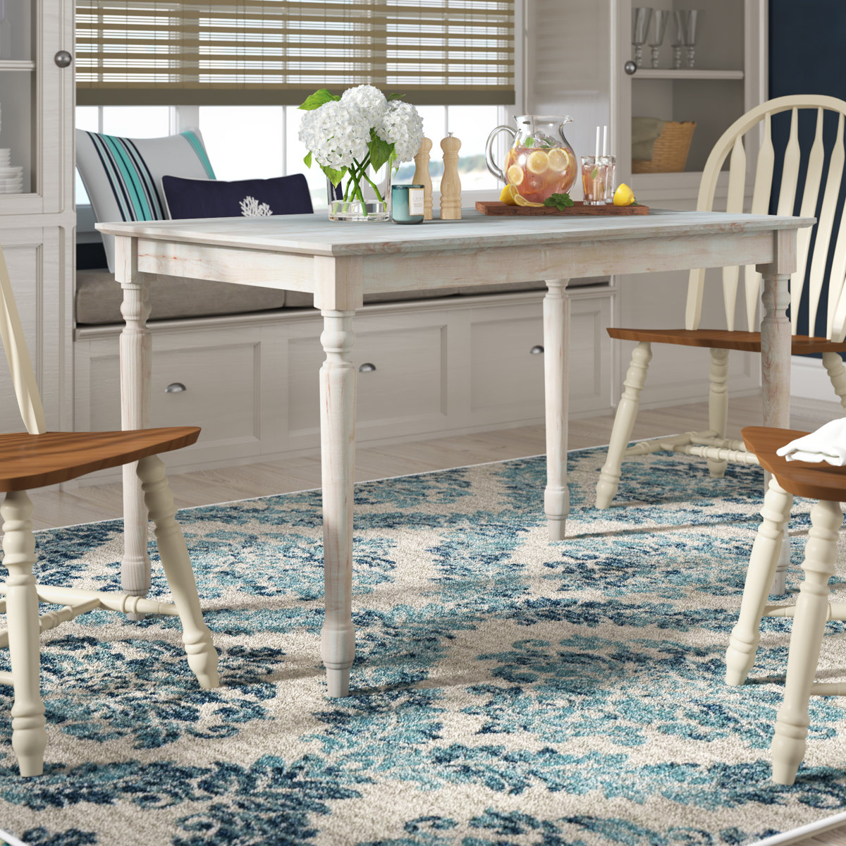 August Grove Delrita Solid Wood Dining Table & Reviews - Wayfair Canada