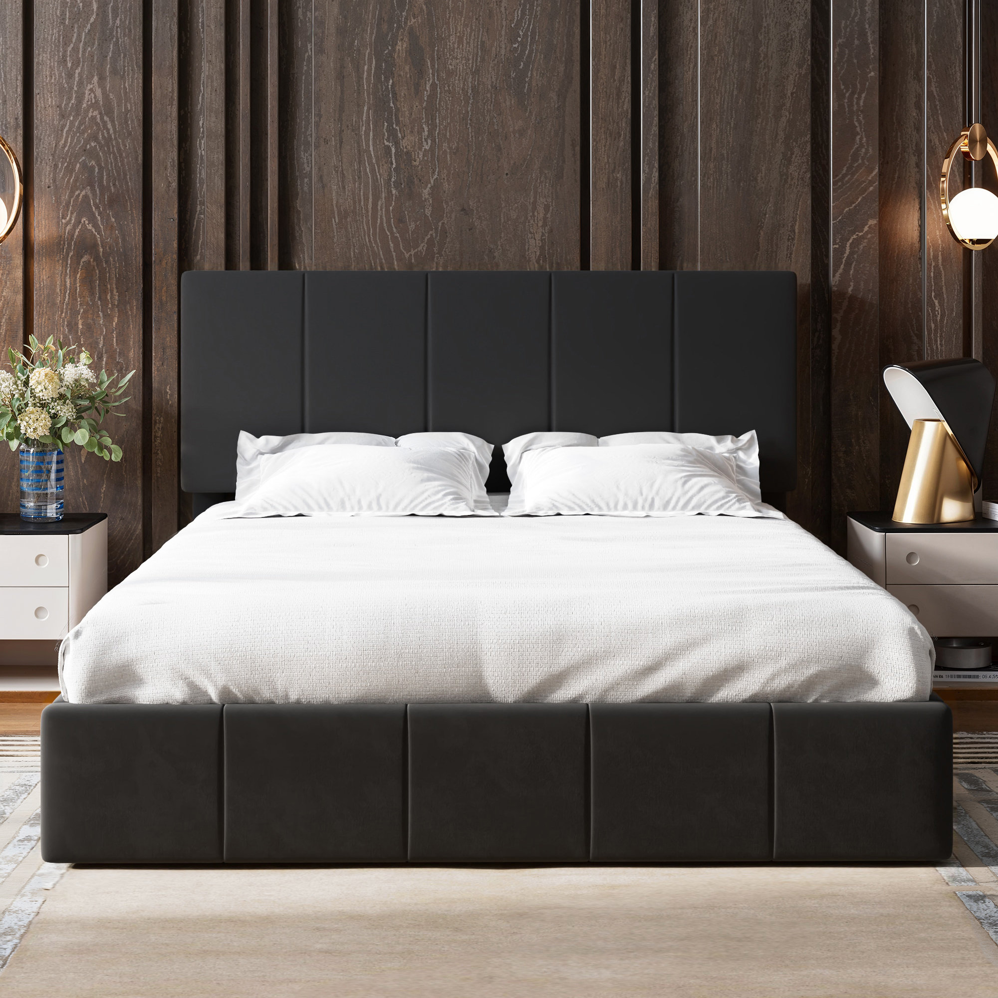 Latitude Run® Hydraulic Lift Up Storage Upholstered Platform Bed ...