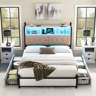 Trent Austin Design® Tryston Bed Frame With Bookcase Headboard ...