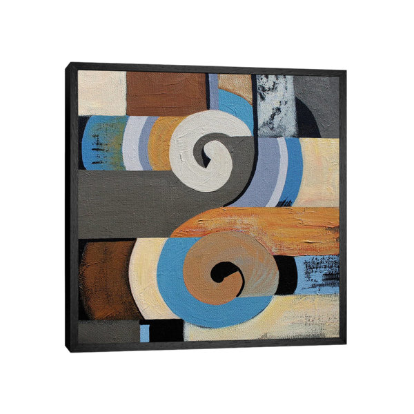 Lark Manor A Geo Cubist Treble Clef by Barbara Rush - Gallery-Wrapped ...