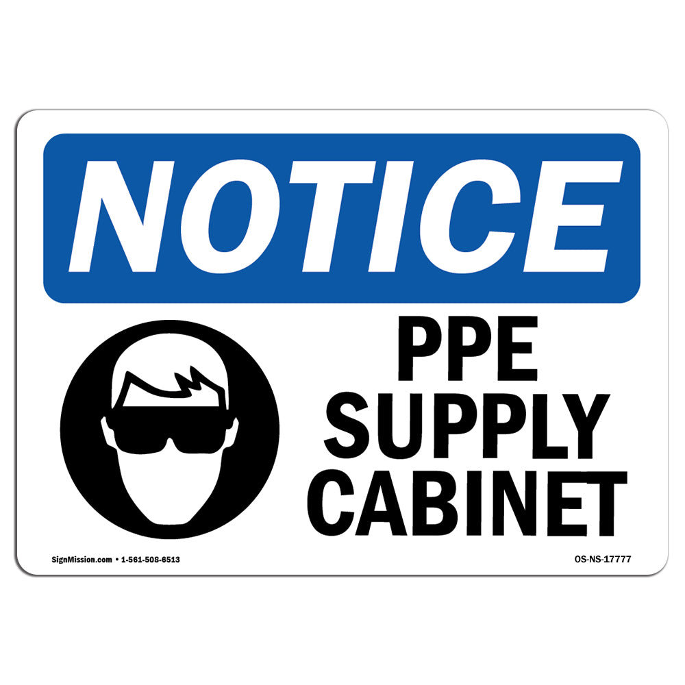 SignMission PPE Supply Cabinet Sign with Symbol Sign or Label | Wayfair