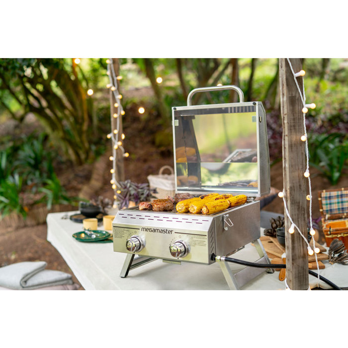 Megamaster 2 Burner Tabletop Gas Grill & Reviews | Wayfair