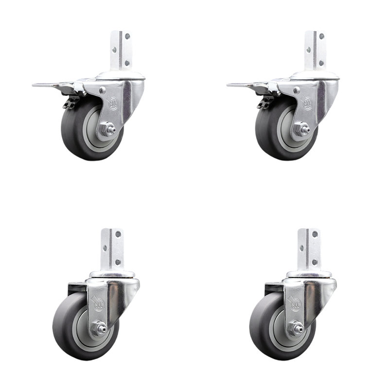 Service Caster Thermoplastic Square Stem Caster | Wayfair