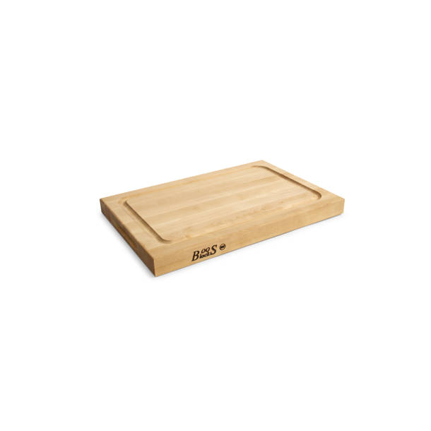 John Boos BoosBlock® 4" Thick Butcher Block Cutting Board with Legs ...