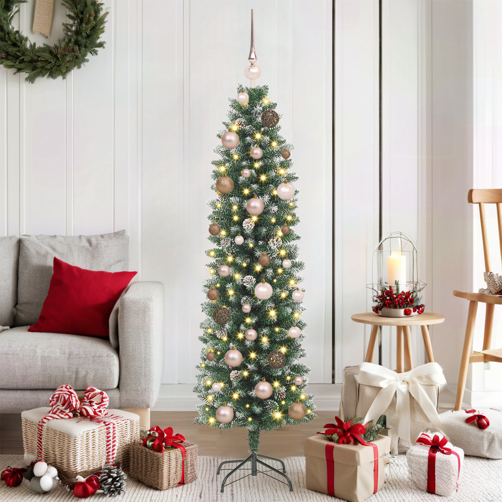 The Holiday Aisle® Artificial Slim Christmas Tree Green - Wayfair Canada