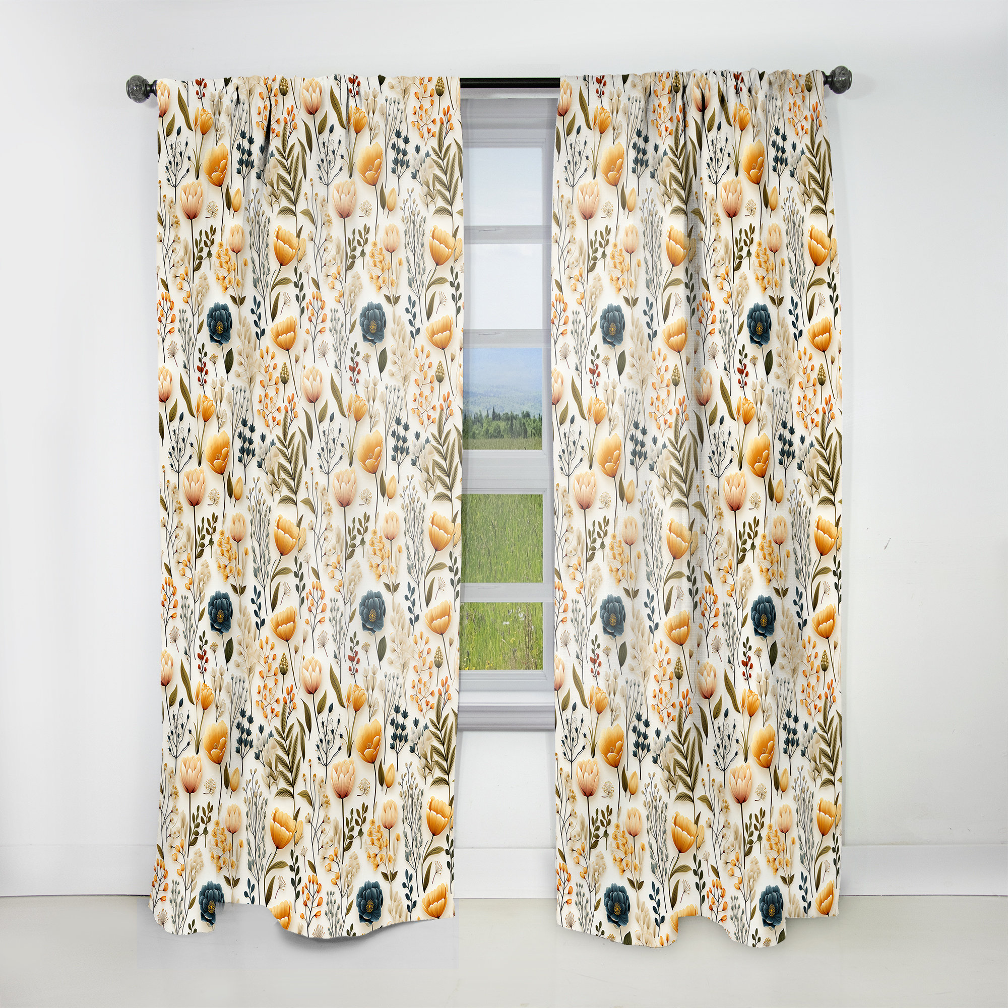 Dakota Fields Khalif Earthy Multicolor Pallet Botanical I - Bohemian ...